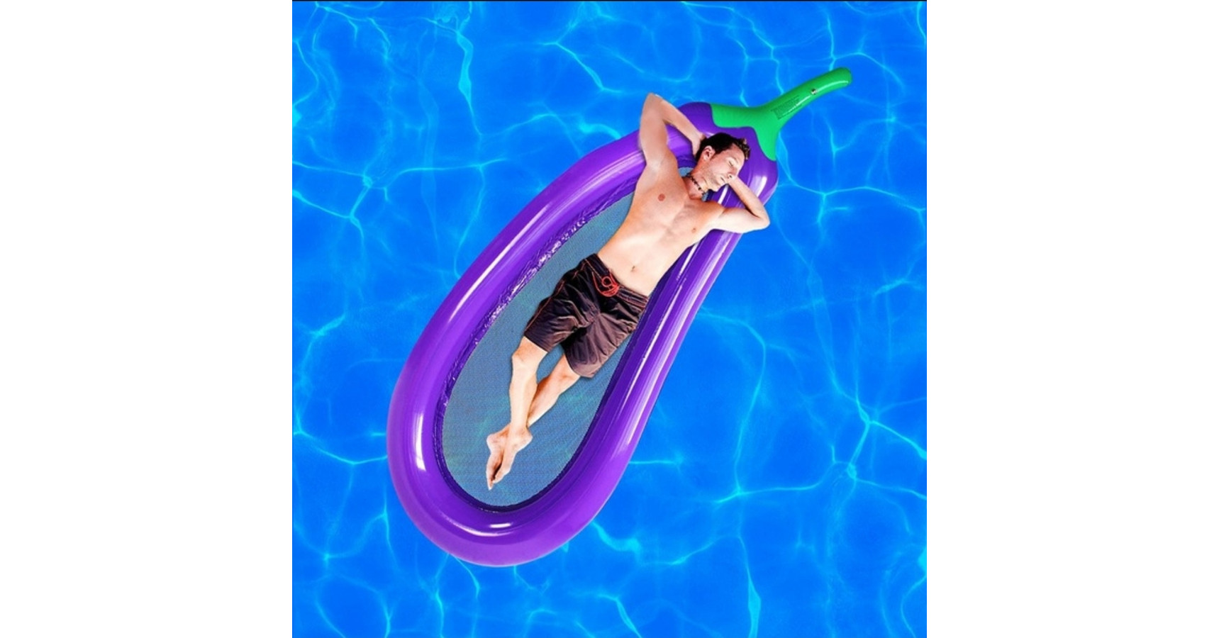 Óriás padlizsán hálós strand matrac - haj-partyshop -póthajak- jelmezek ...