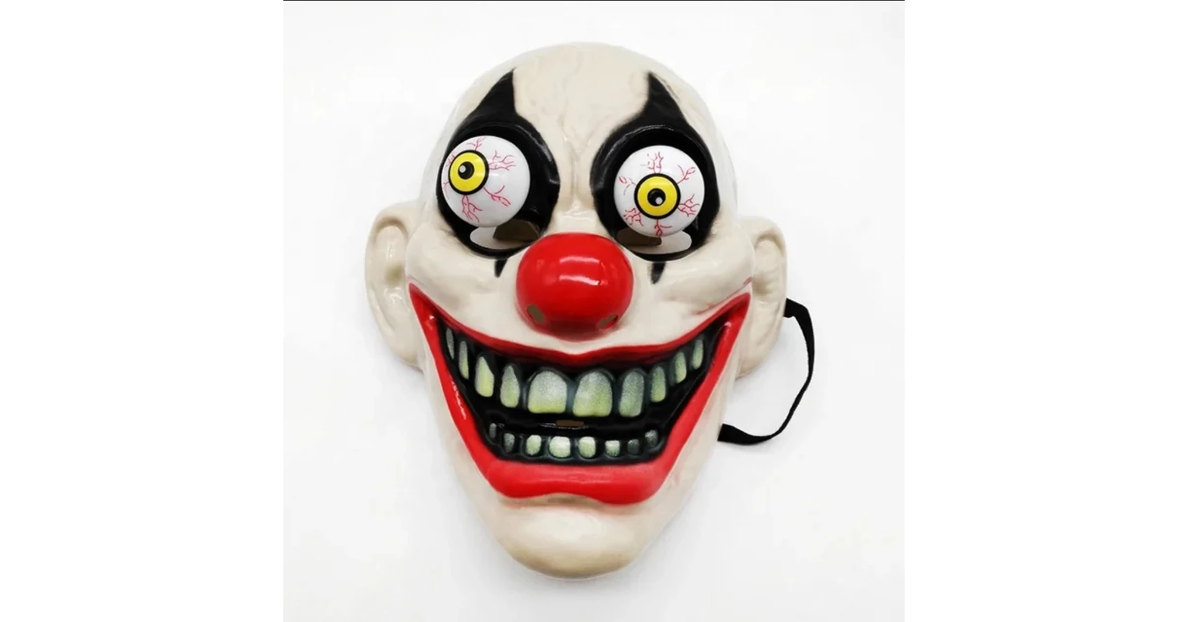 Rémisztő gülü szemű véres Bohóc álarc - haj-partyshop -póthajak ...
